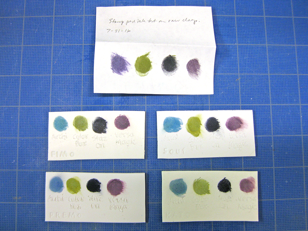 Stamp Pad Ink on Polymer Clay – Polymer Clay Journey
