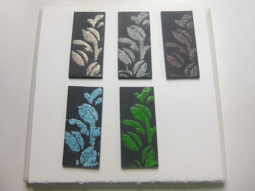 Comparing Embossing Powders and EFColor Low Temperature Enamels on ...