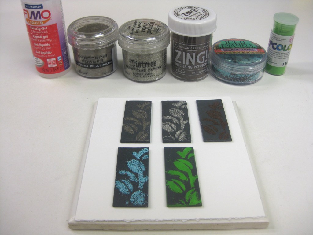 Comparing Embossing Powders and EFColor Low Temperature Enamels on ...