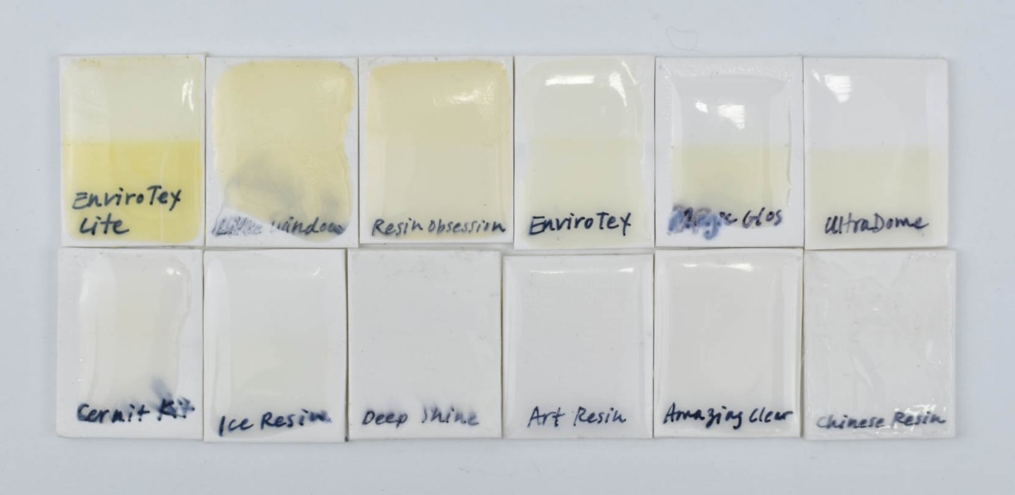 Resin Yellowing Test – Polymer Clay Journey