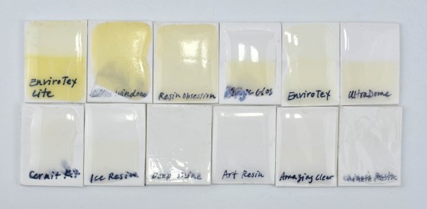 Resin Yellowing Test – Polymer Clay Journey
