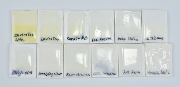 Resin Yellowing Test – Polymer Clay Journey