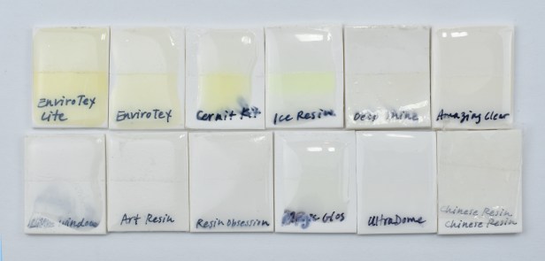 Resin Yellowing Test – Polymer Clay Journey