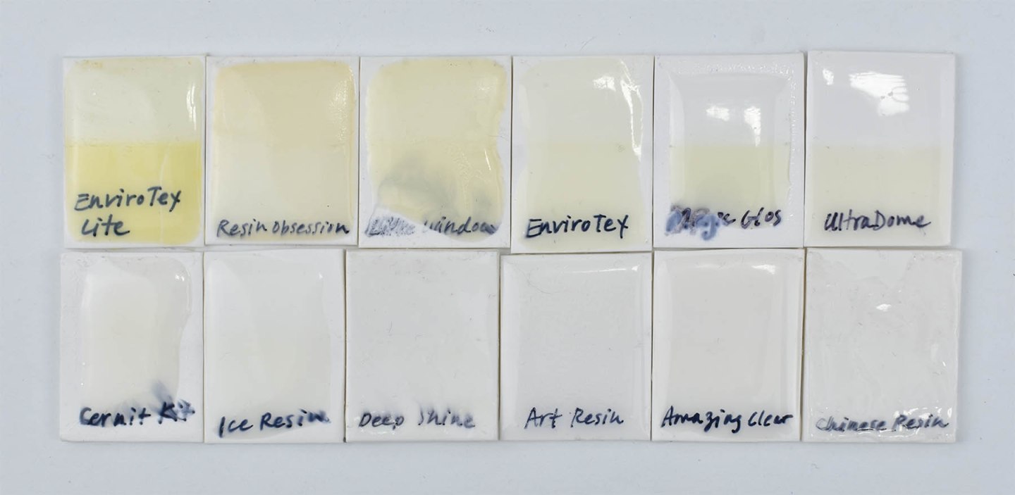 Resin Yellowing Test – Polymer Clay Journey